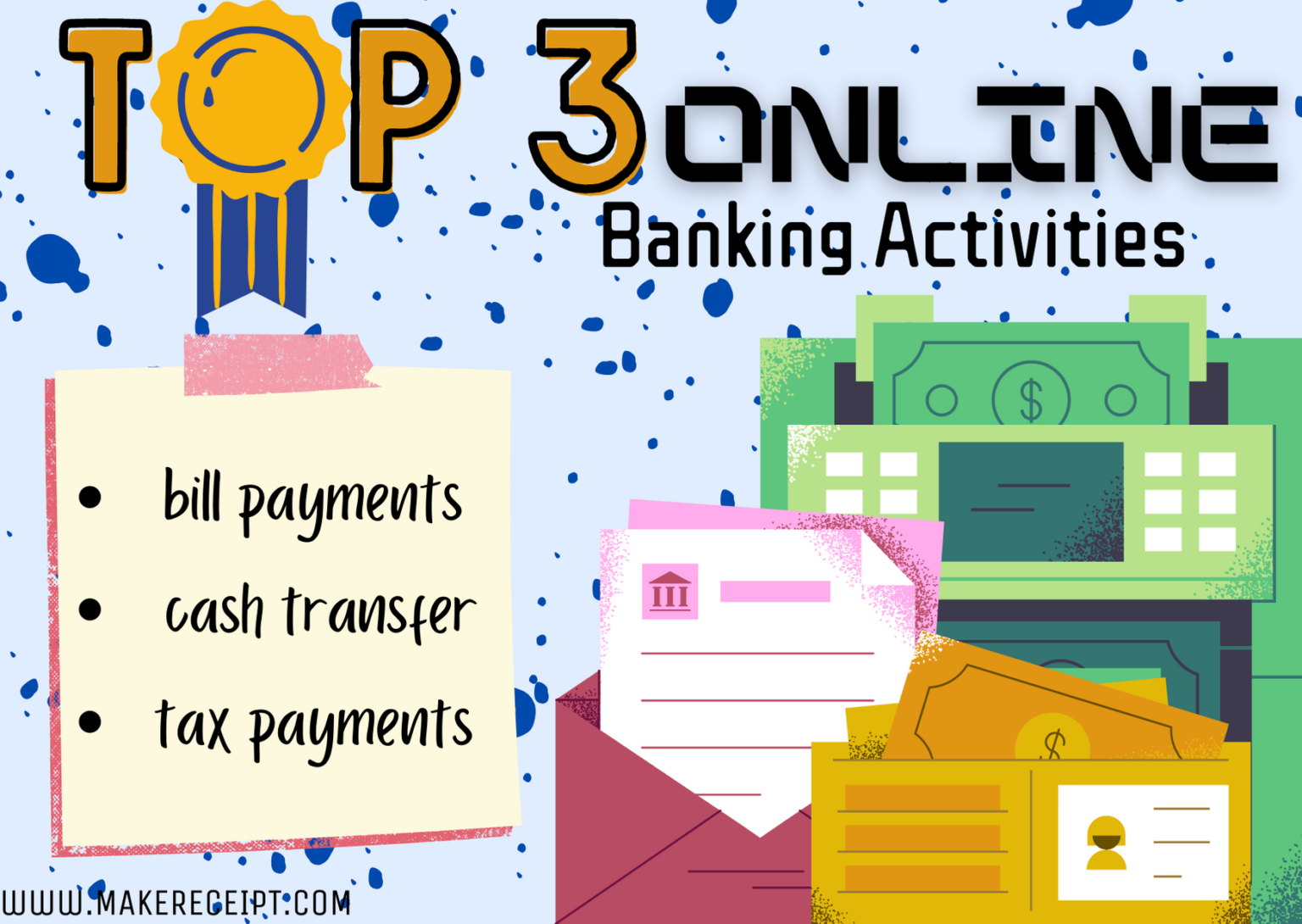 Online Banking Electronic Receipts – MakeReceipt