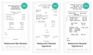 Receipt Template for Restaurant Receipts – MakeReceipt